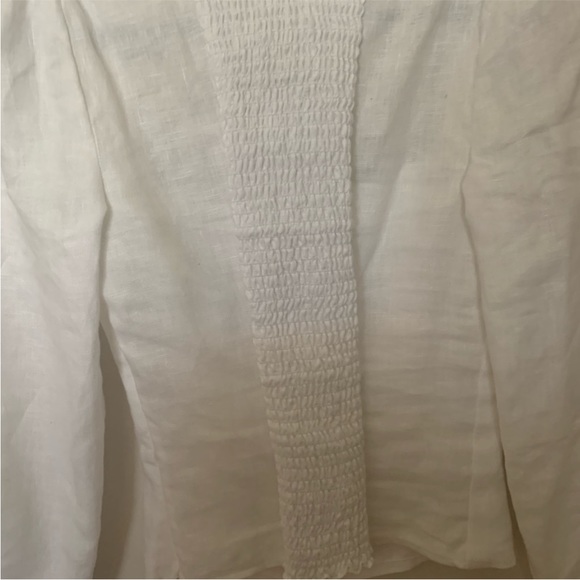 Reformation | Tops | Reformation Filmore White Linen Top New | Poshmark